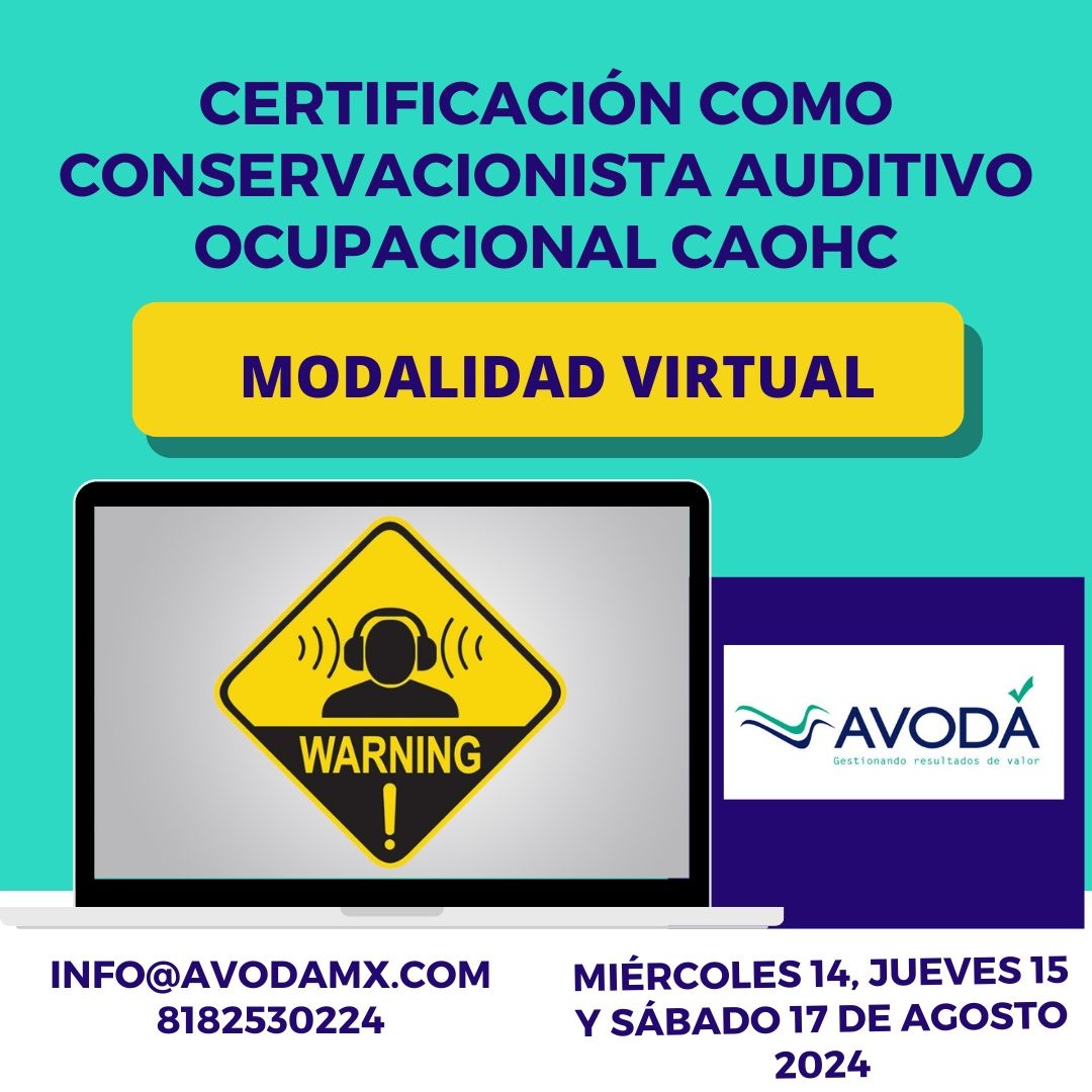 Certificación como Conservacionista Auditivo Ocupacional (CAOHC) en ...